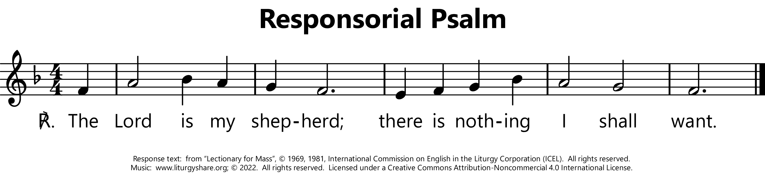 4th Sunday of Lent: Responsorial Psalm, Year A